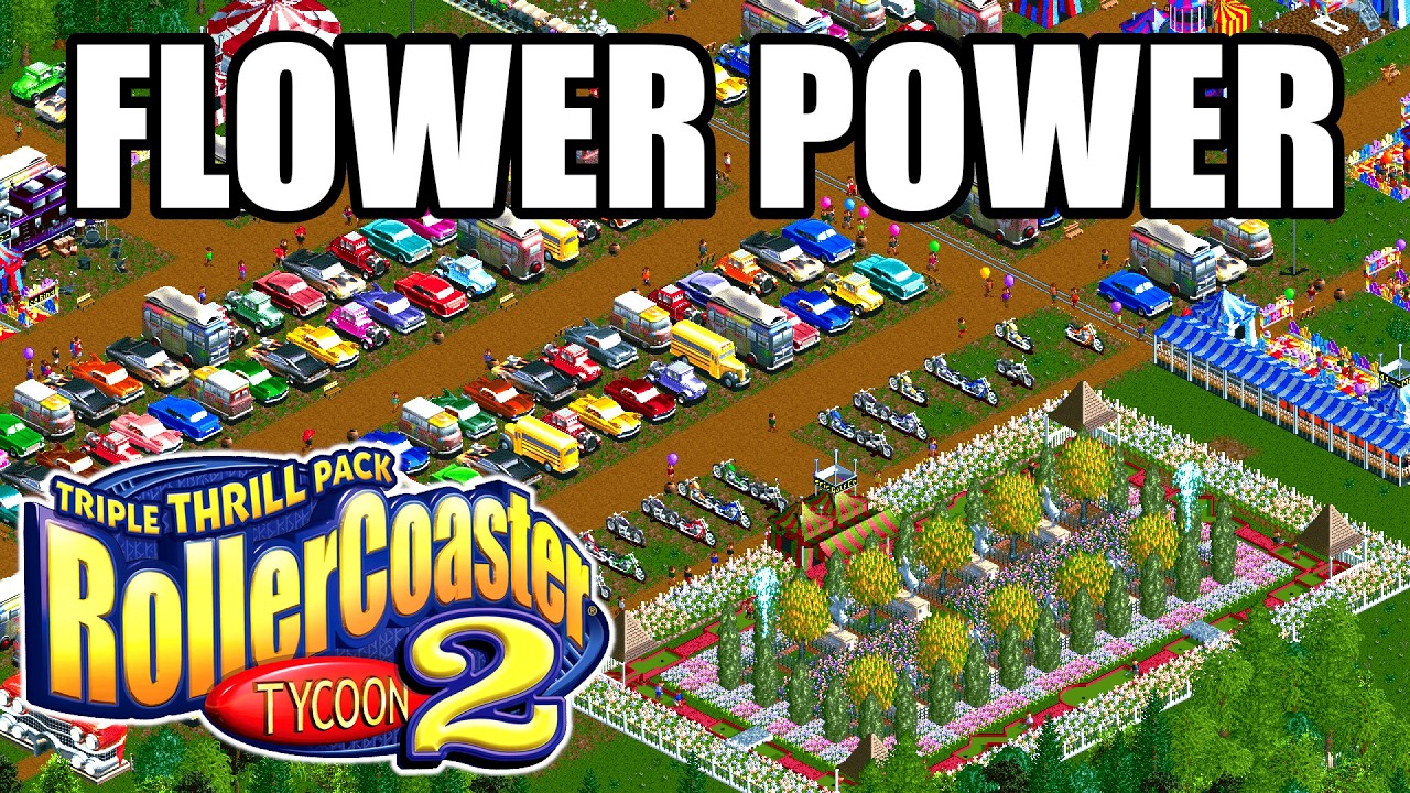 Flower Power - RollerCoaster Tycoon 2 - Time Twister - YouTube
