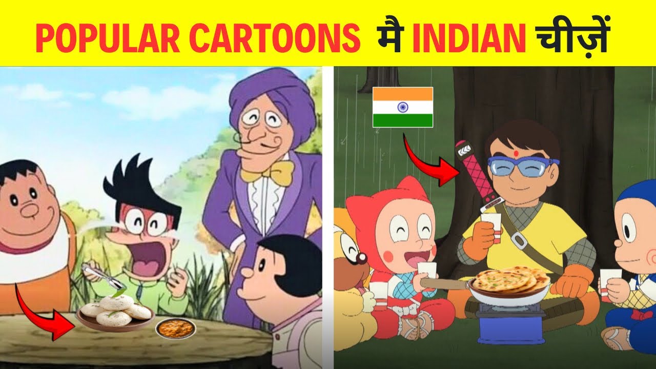 Popular cartoons मै INDIAN चीज़े || Indian references in popular ...