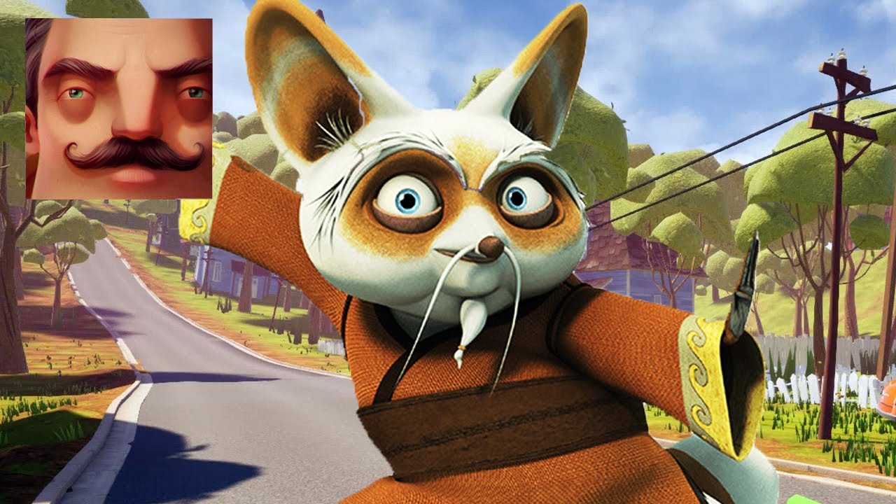 Hello Neighbor - My New Neighbor Kung Fu Panda Master Shifu Act 2 Door ...