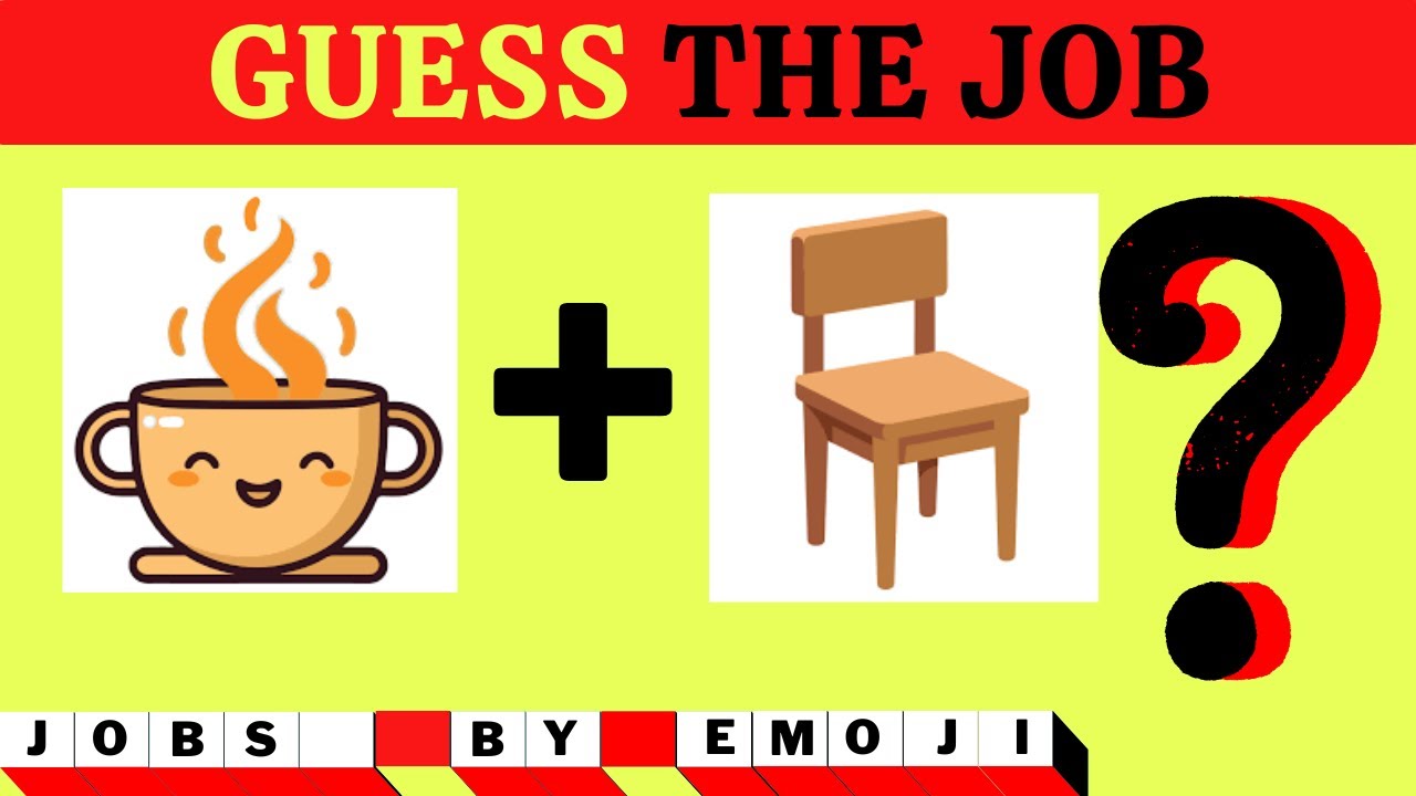 Can You Guess the Job by Emoji | Guess the Job by Emoji| Emoji quiz ...