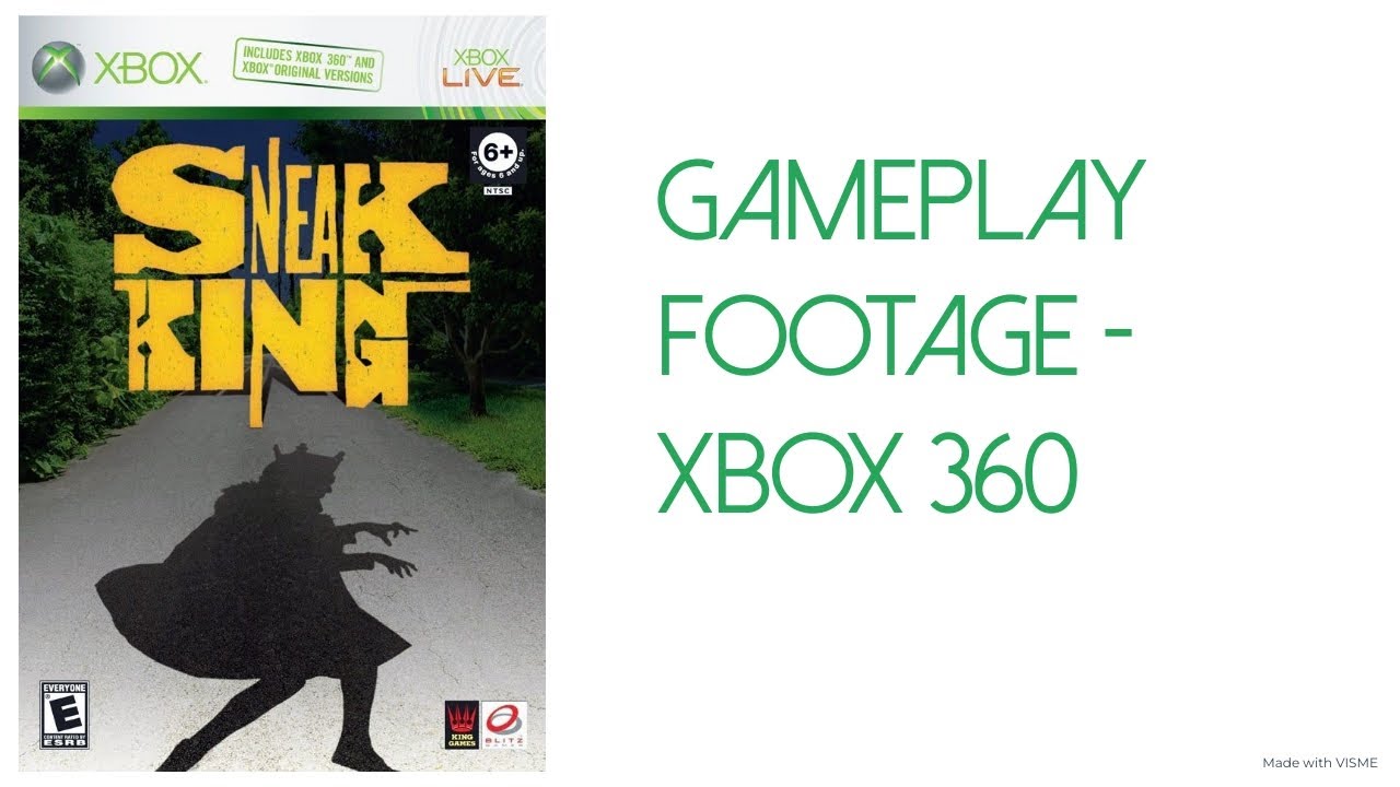 Sneak King - Xbox 360 - Gameplay Footage - YouTube