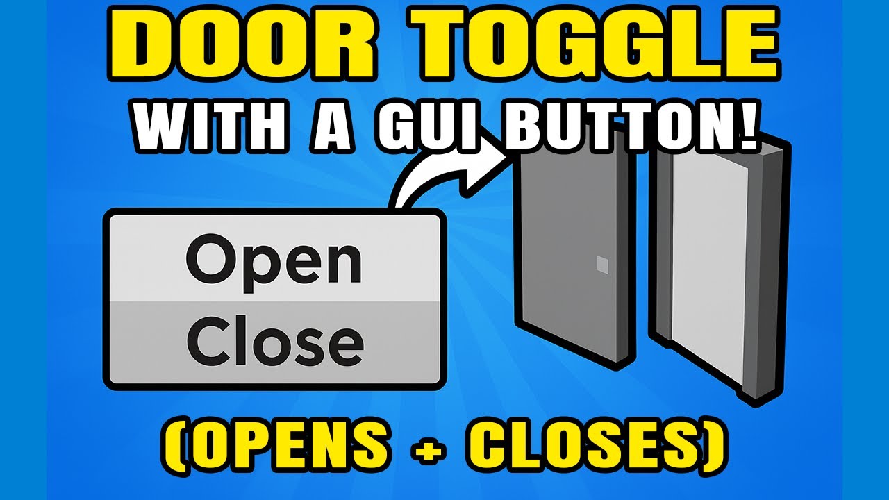 Door GUI Button in Roblox! (Opens + Closes) - YouTube