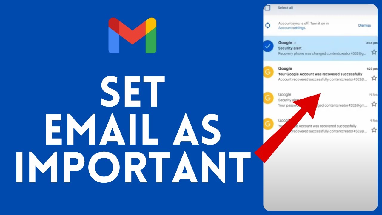 How to Set Email as Important on Gmail - YouTube