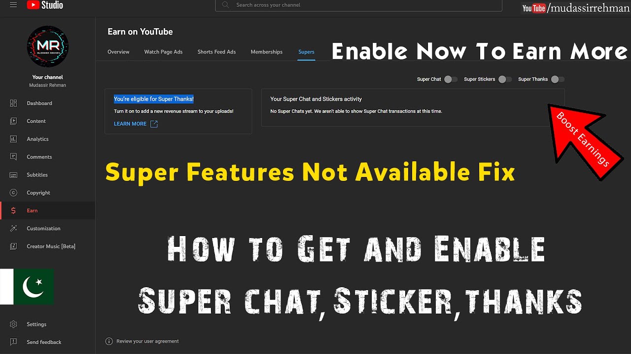 How To Enable Super Thanks on Your YouTube Channel | Complete Guide ...