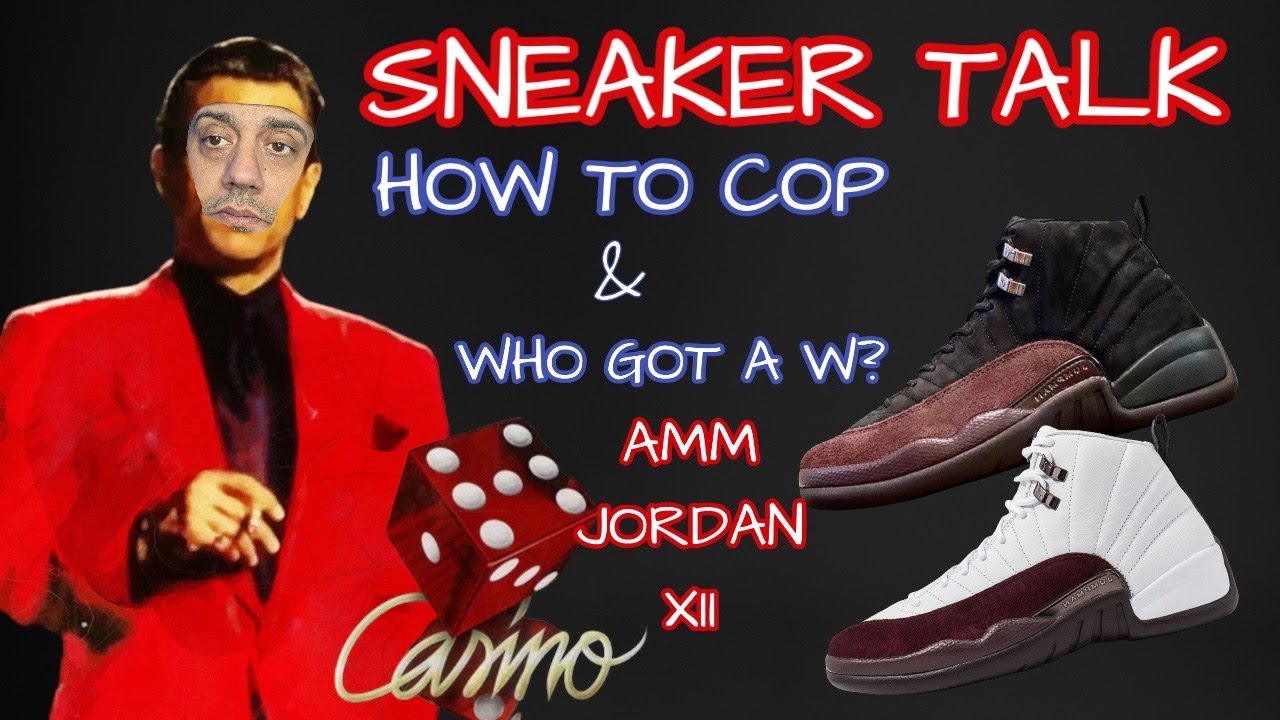 SNEAKER TALK!!! HOW TO COP & WHO GOT A W ON AMM X JORDAN XII - YouTube