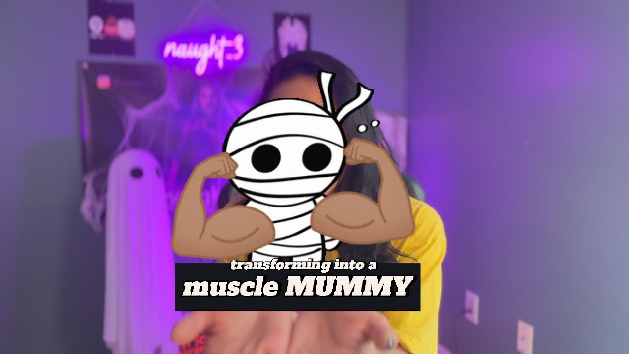 transforming myself into a Muscle Mummy - YouTube
