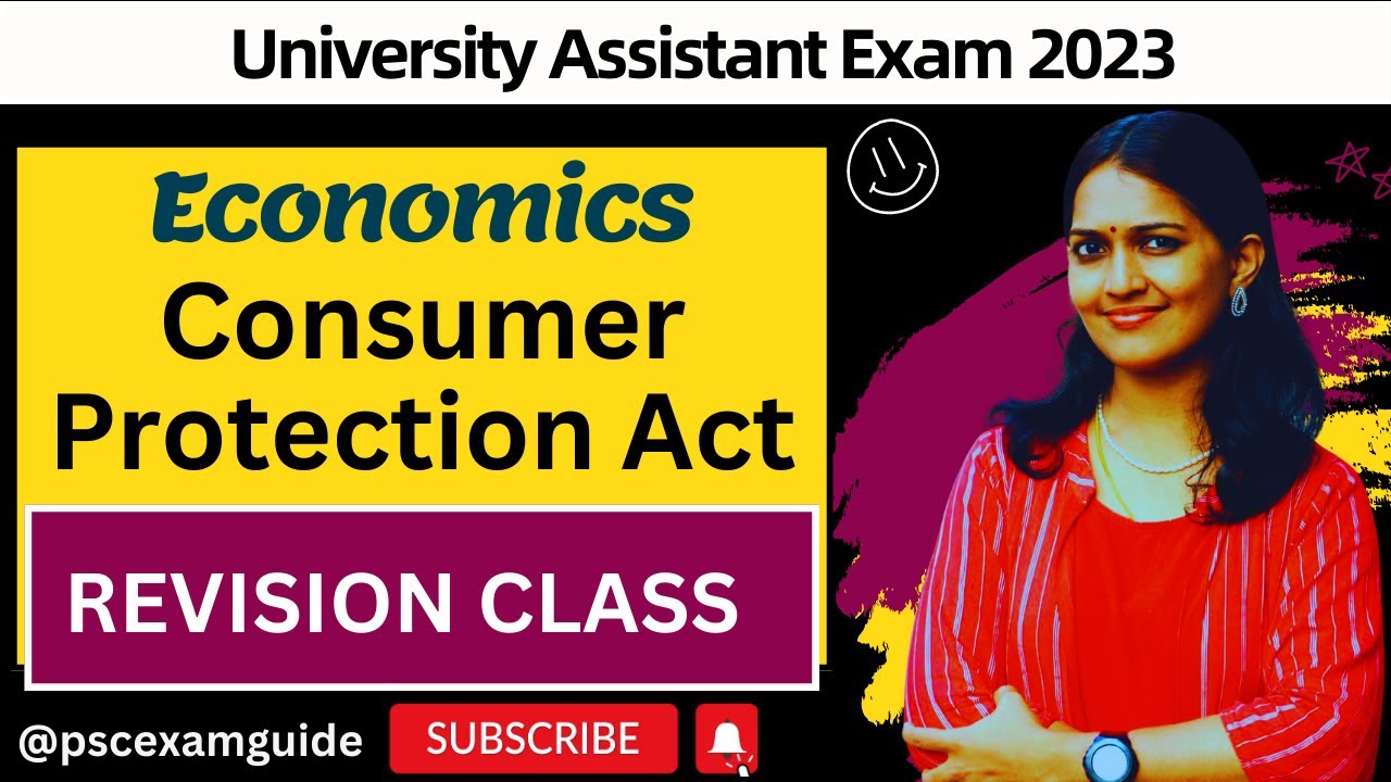 Economics | Consumer Protection Act - Revision Class |10th,+2 , Degree ...
