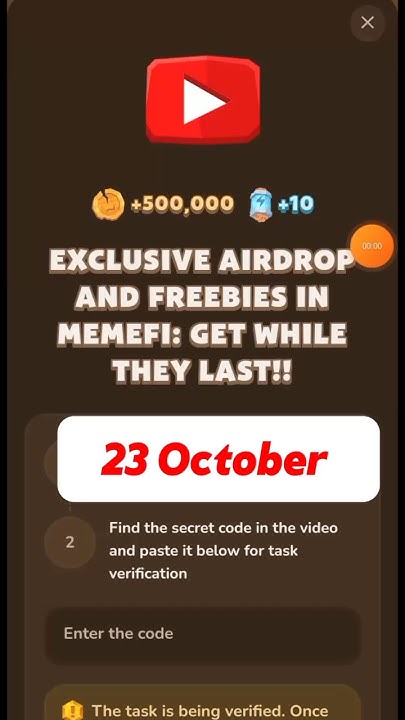 Memefi Daily Code today | Exclusive Airdrop And Freebies in MemeFi: Get While They Last!! # ...