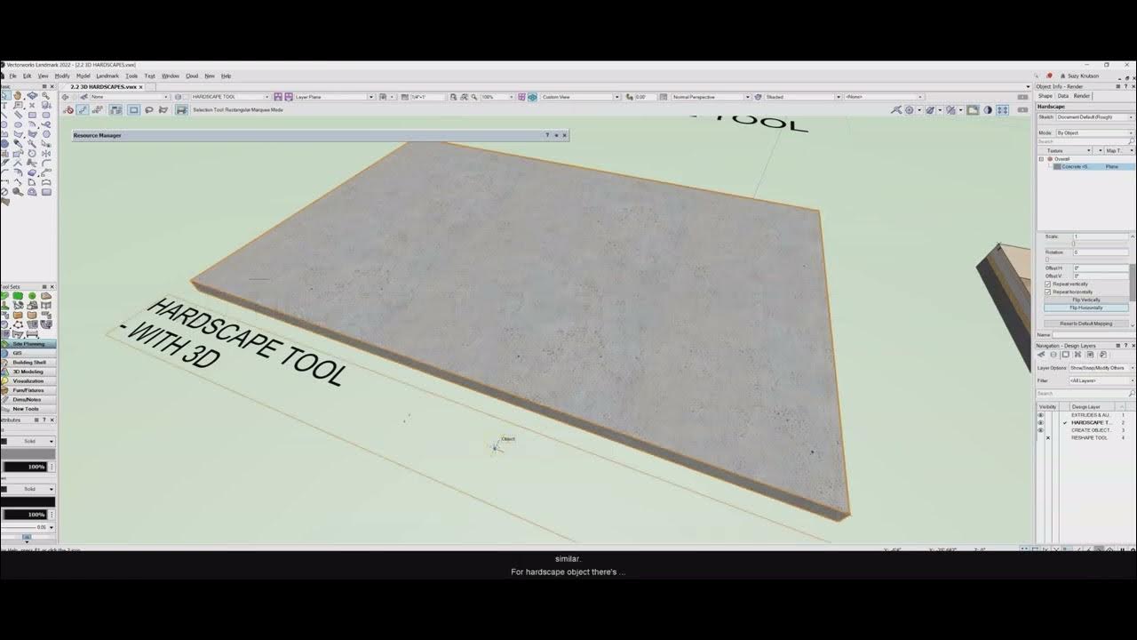 3.2c Editing textures - Vectorworks 2023 - YouTube