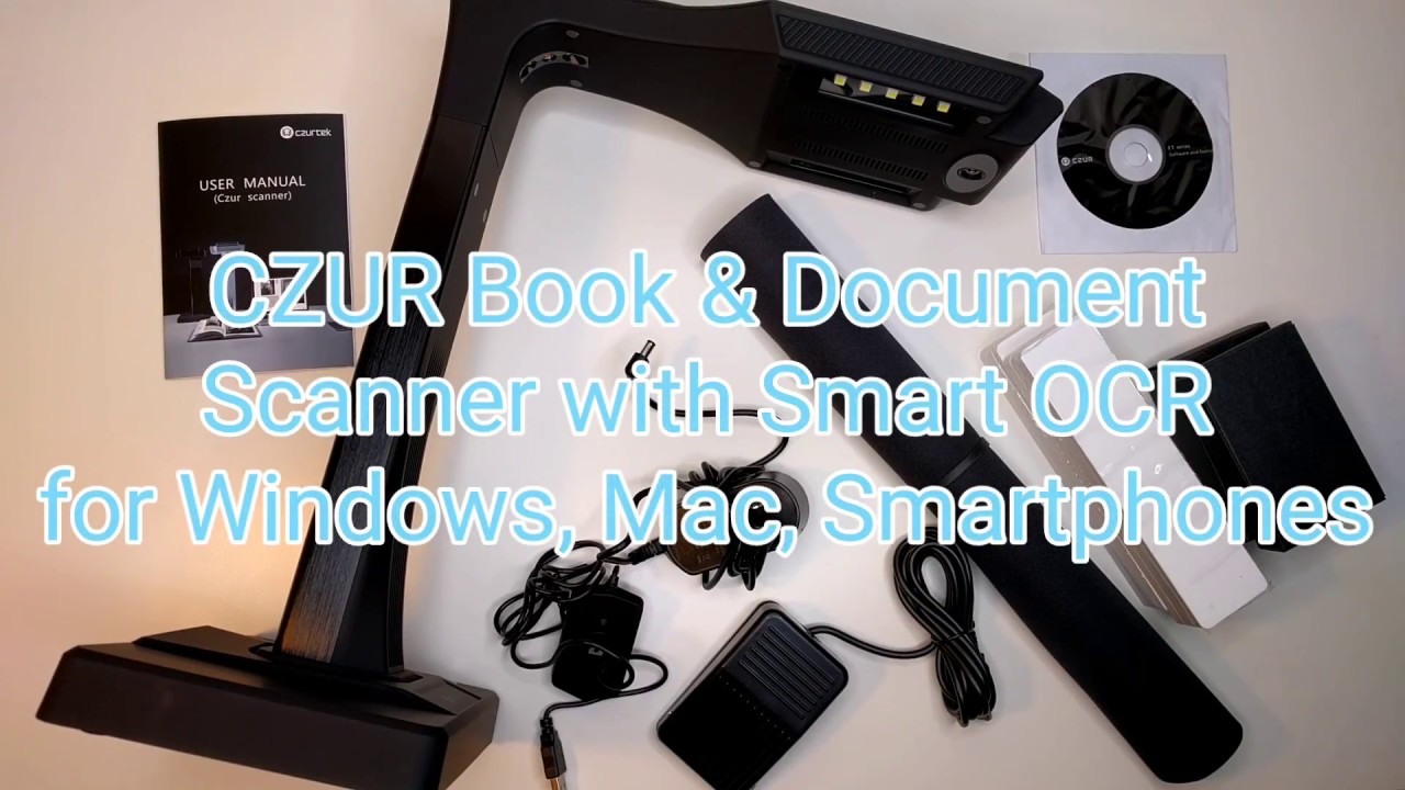 CZUR Book & Document Scanner with Smart OCR for Mac and Windows - YouTube