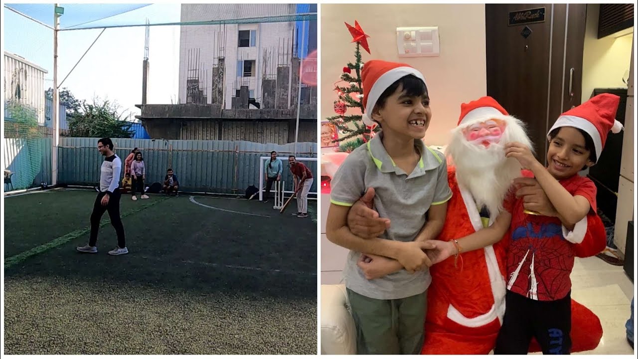 Cricket Match Session with Team And Christmas Celebration with Santa # ...