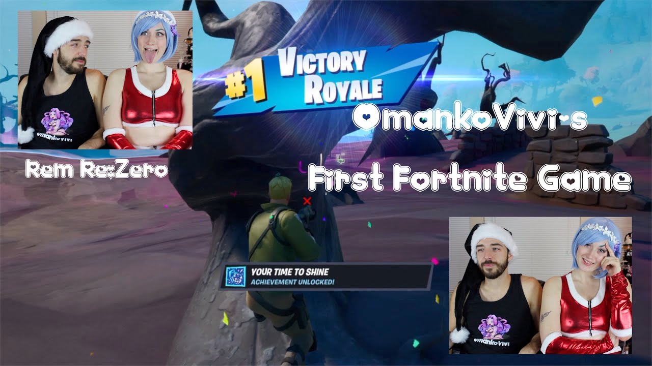 OmankoVivi as Rem Re:Zero Commentating First Time Playing FortNite XMAS ...