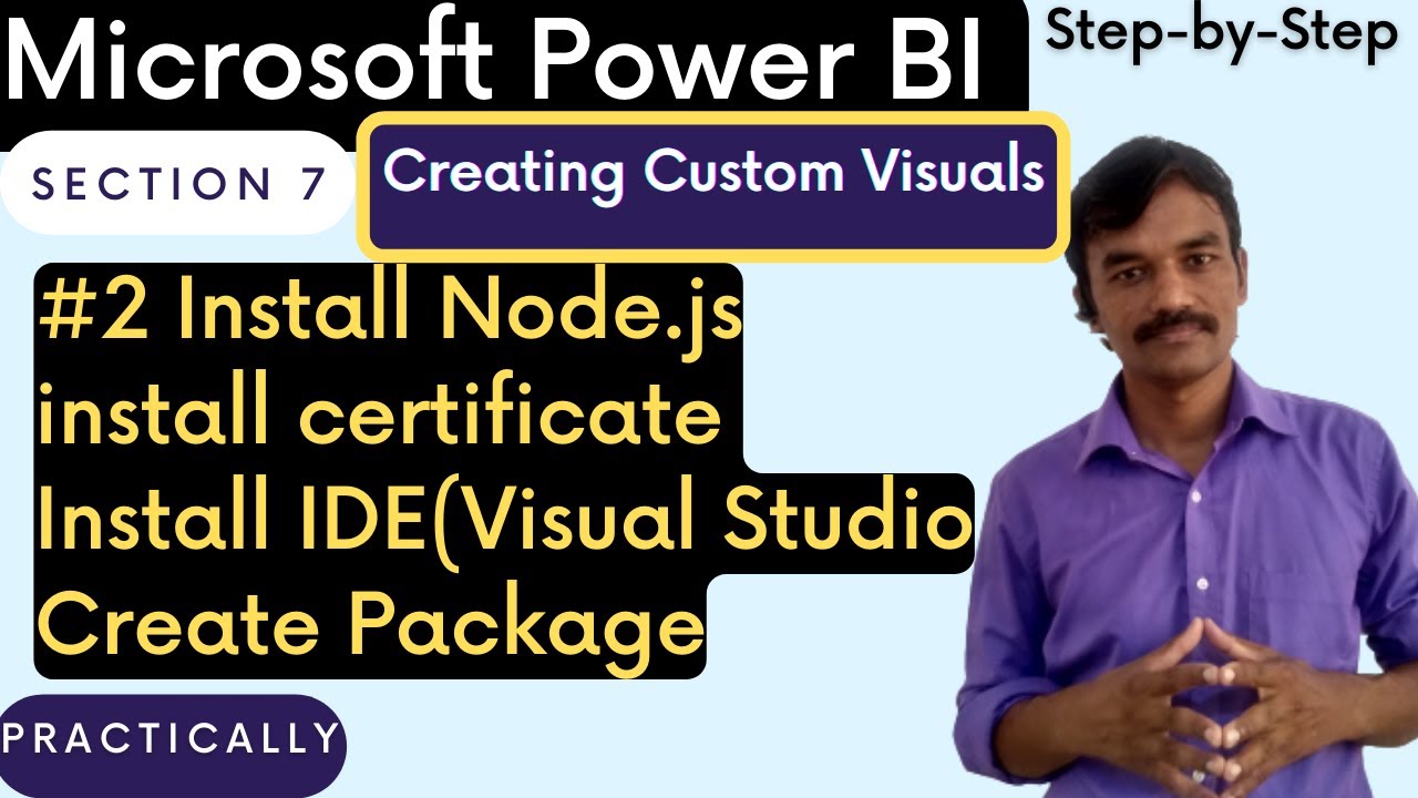 #55 Installing required tools for Custom Visual tools - YouTube