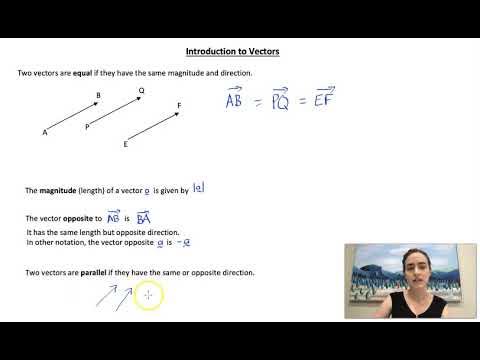 Introduction to vectors - YouTube
