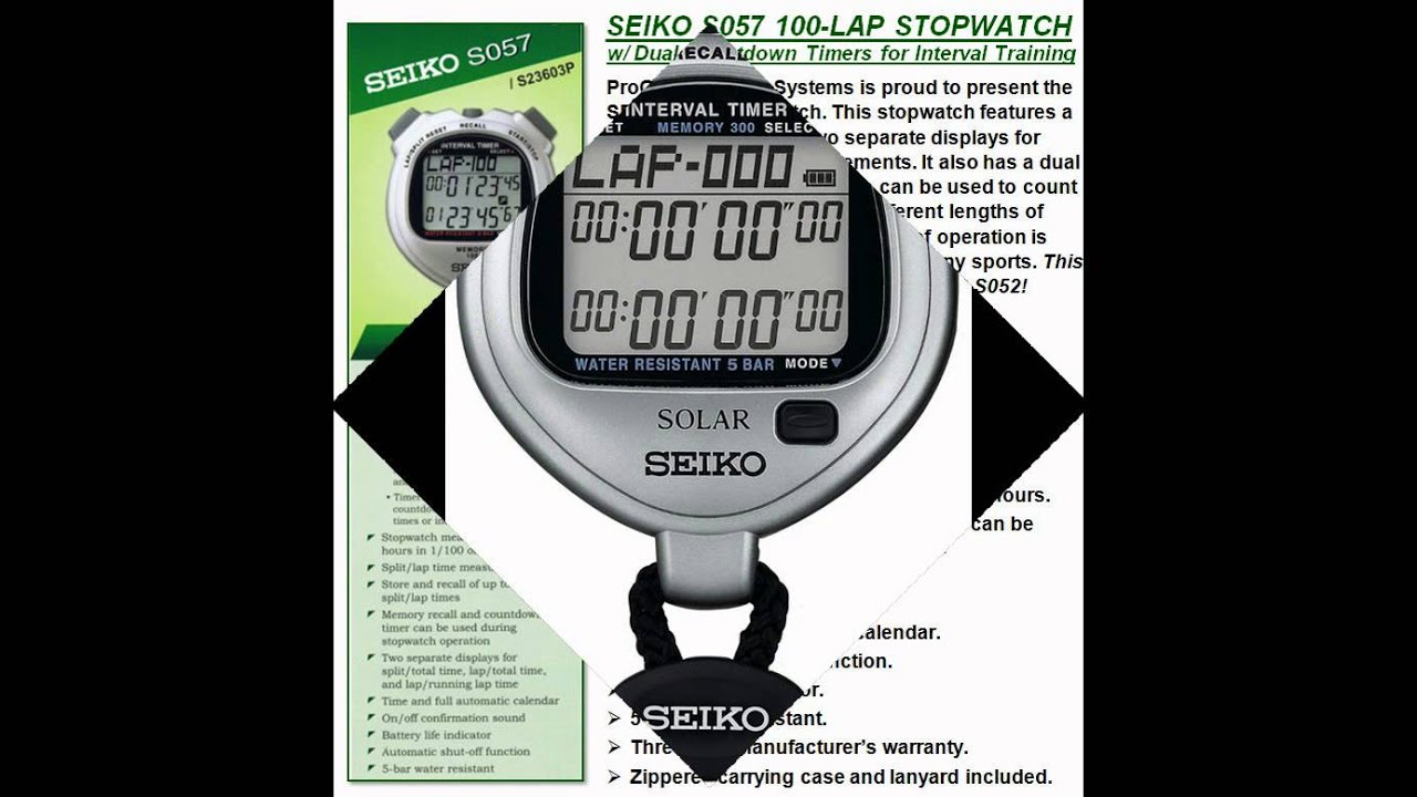 Jual Stopwatch Seiko S057 Harga Murah - YouTube