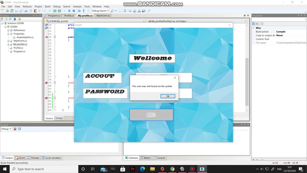 Advanced Computer Program Login_GUI - YouTube