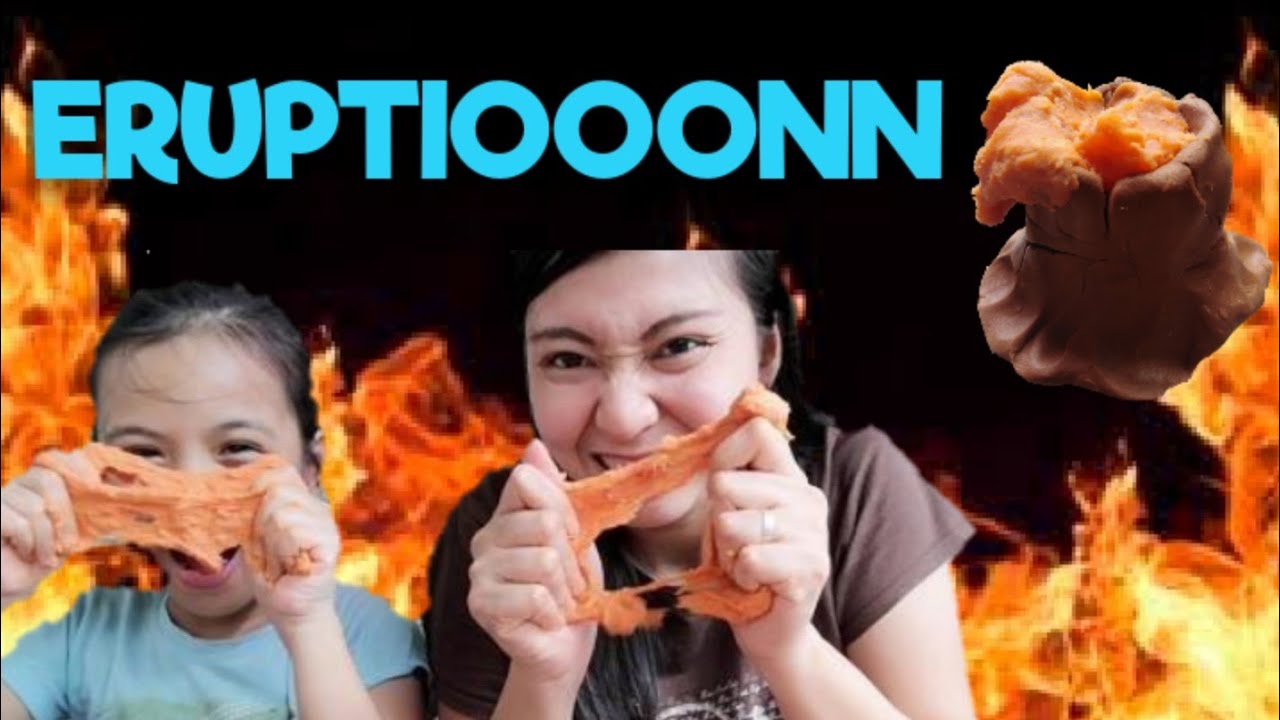 How to make Slime - Volcano Lava Editon (Eruption 🌋) - YouTube