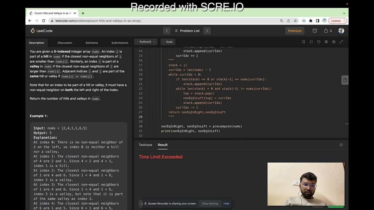 Count Hills and Valleys in an Array - YouTube