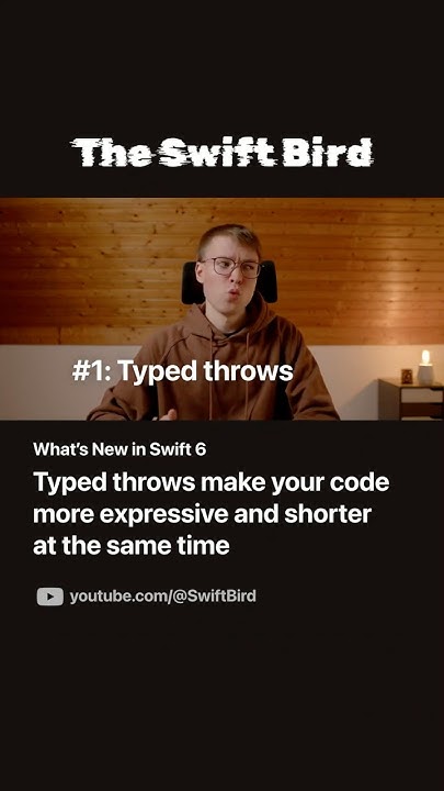 Typed throws in Swift 6 make your code shorter and more expressive | @SwiftBird #shorts - YouTube
