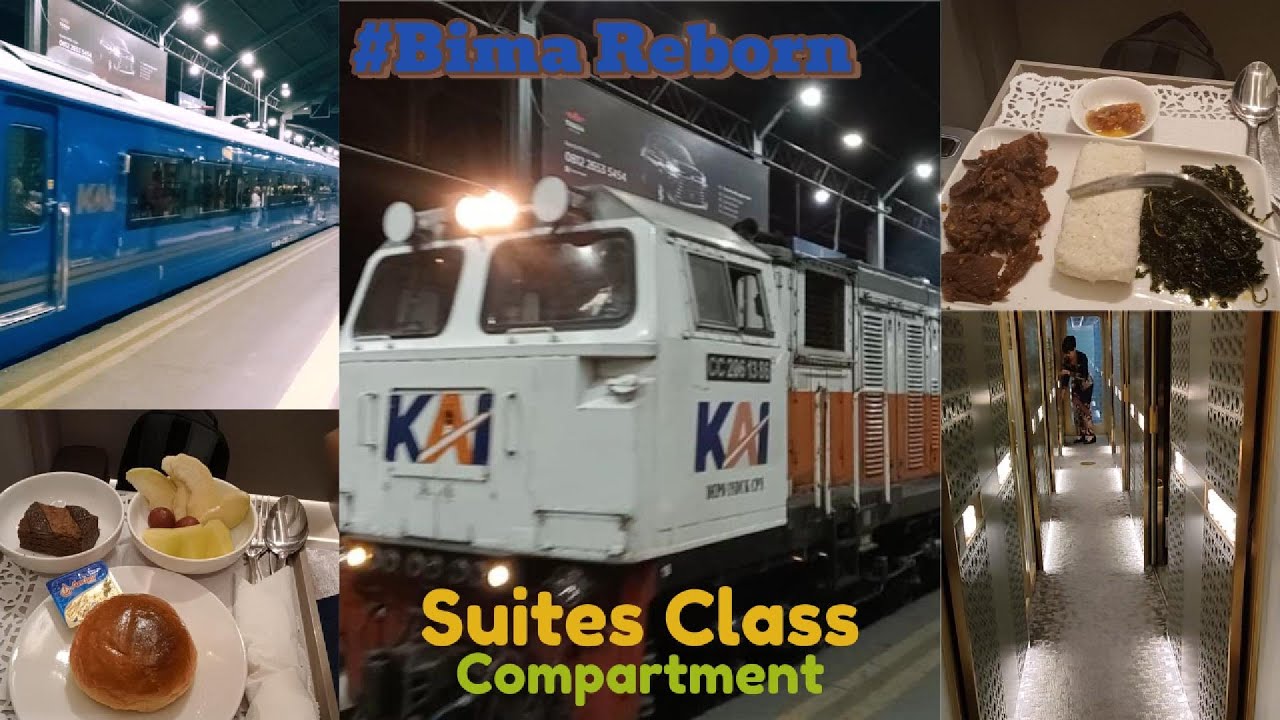 Mencoba mewahnya kereta suite class compartment (bima reborn) - YouTube
