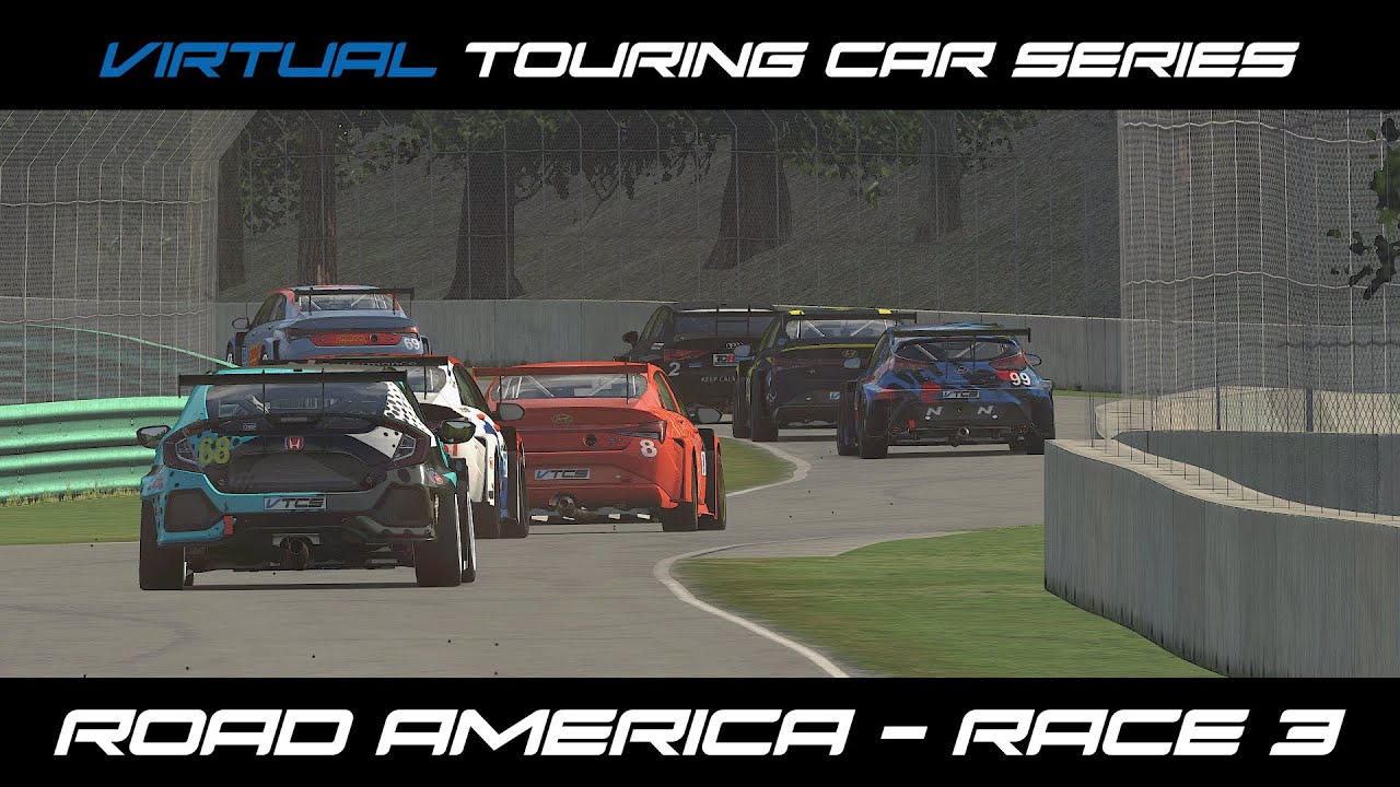 iRacing Virtual Touring Car Series | Race 3 - Road America | Season 3 ...
