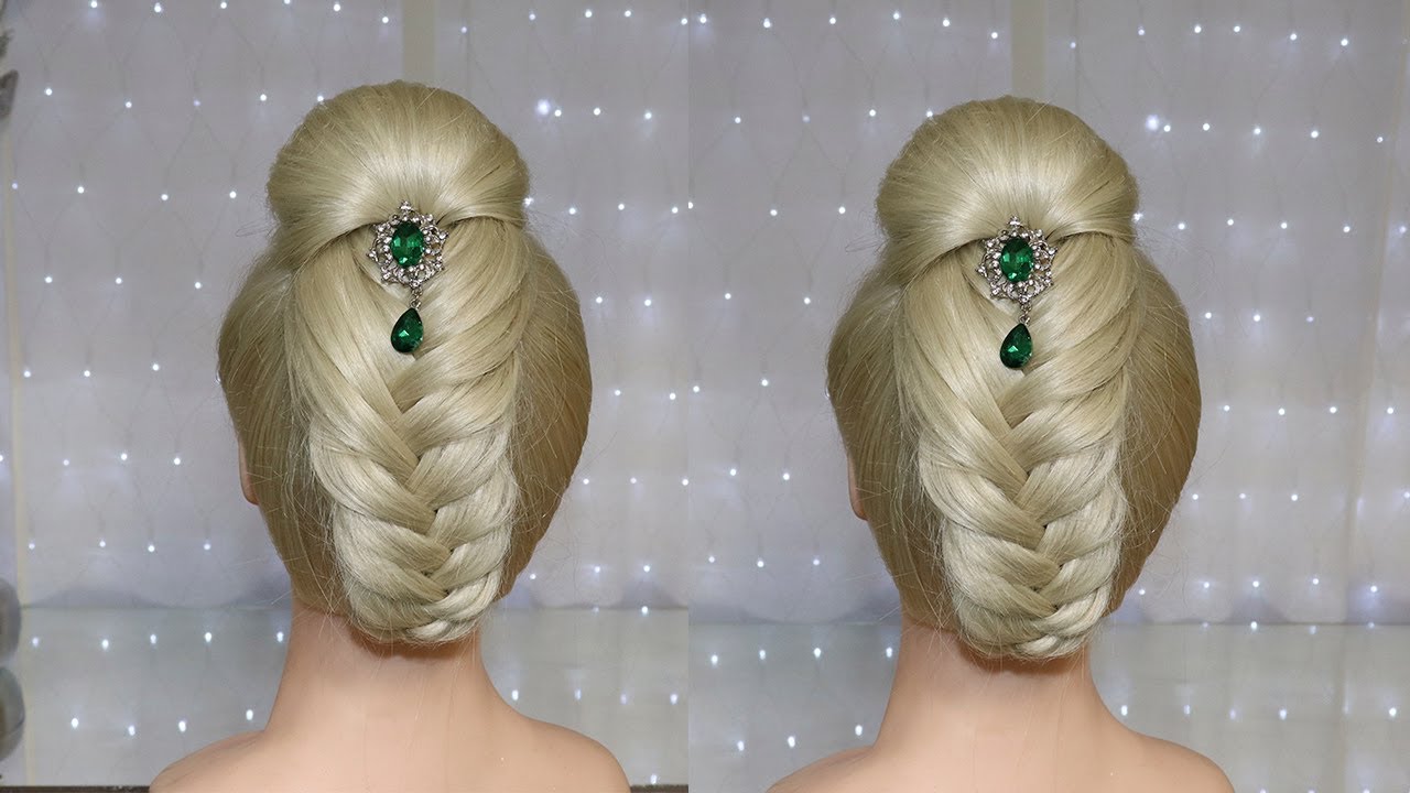 Recogido en CHONGO alto elegante facil y Rapido - YouTube