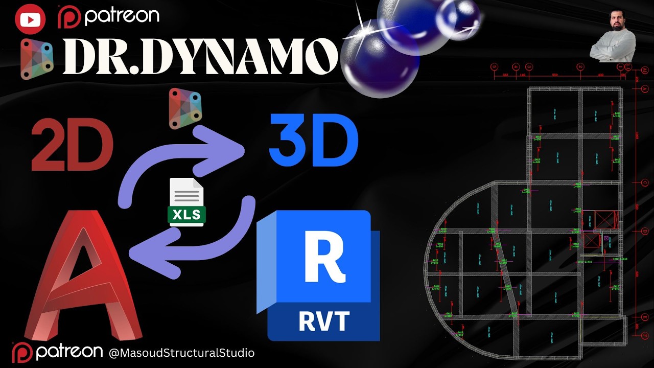 Dr. Dynamo Series – AutoCAD 2D to Revit 3D Automation | Dynamo & Excel ...