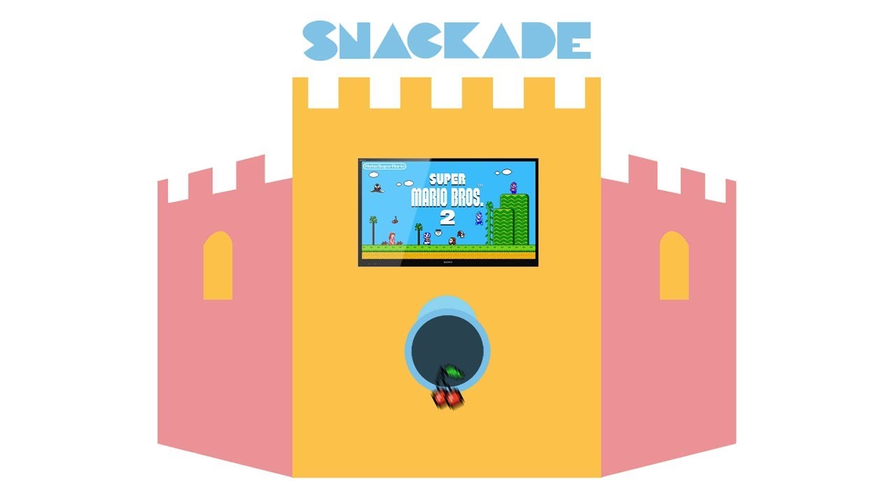 SNACKADE – The snack-dispensing video game arcade - YouTube