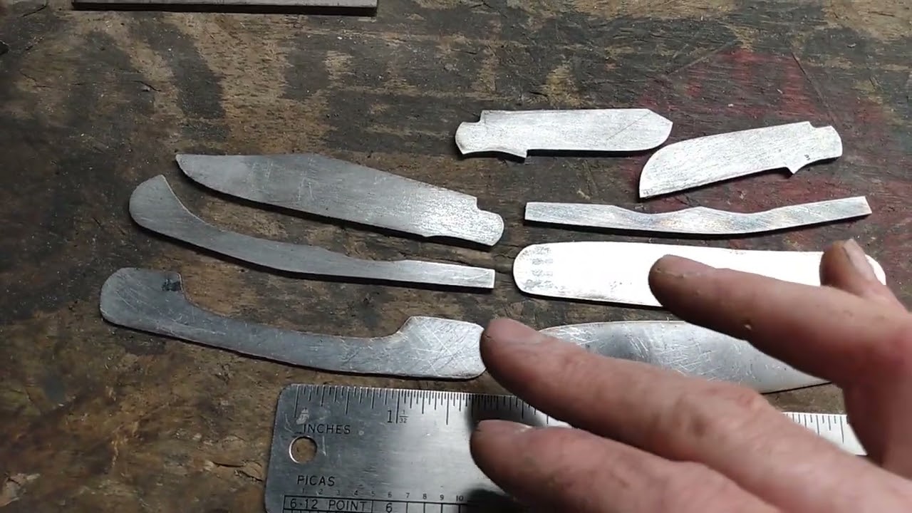 pocket knife builds on my workbench - YouTube
