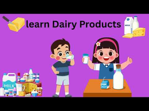 🌟Dairy Products for Kids | Learn About Milk, Cheese, Yogurt & More | Video for Kids! 🌟
