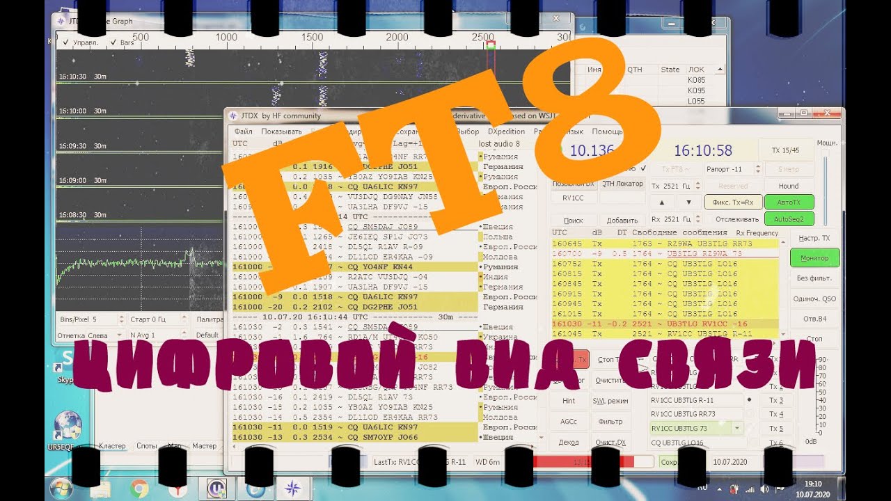 How I work in FT8 digital form of communication | Как я работаю в FT8 ...