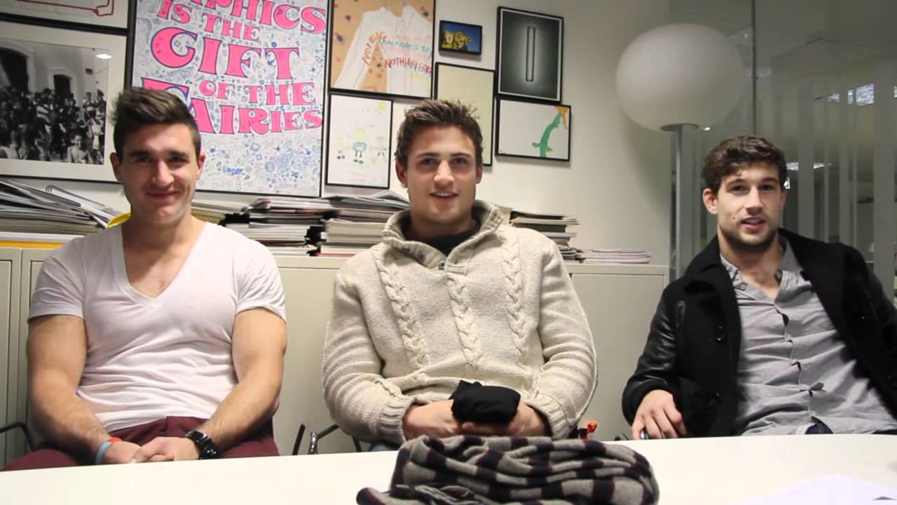 Nils Mordt, Alex Cheesman & Dom Waldouck signing the 2012 Rugby's ...