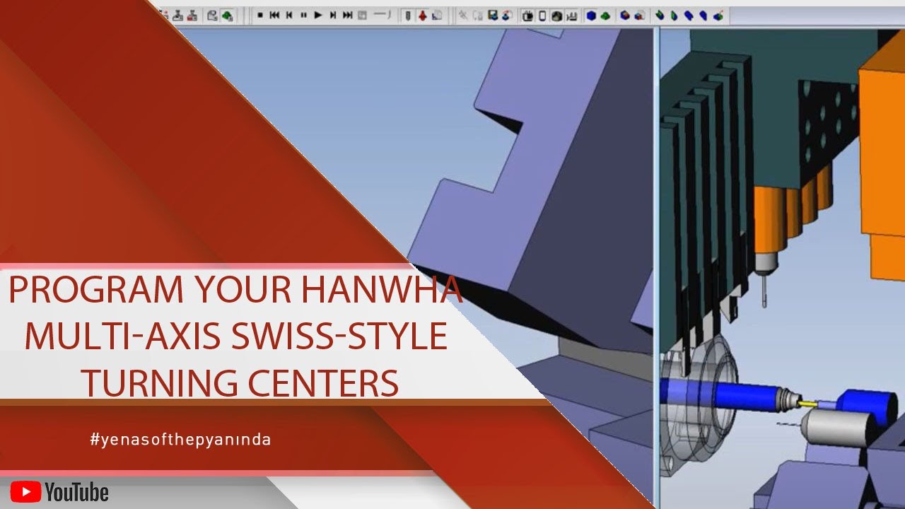 ESPRIT | Program your Hanwha multi-axis Swiss-style turning centers ...