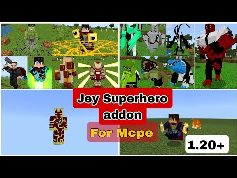Marvel Super heroes mod for mcpe | mcbe #minecraft #marvel - YouTube
