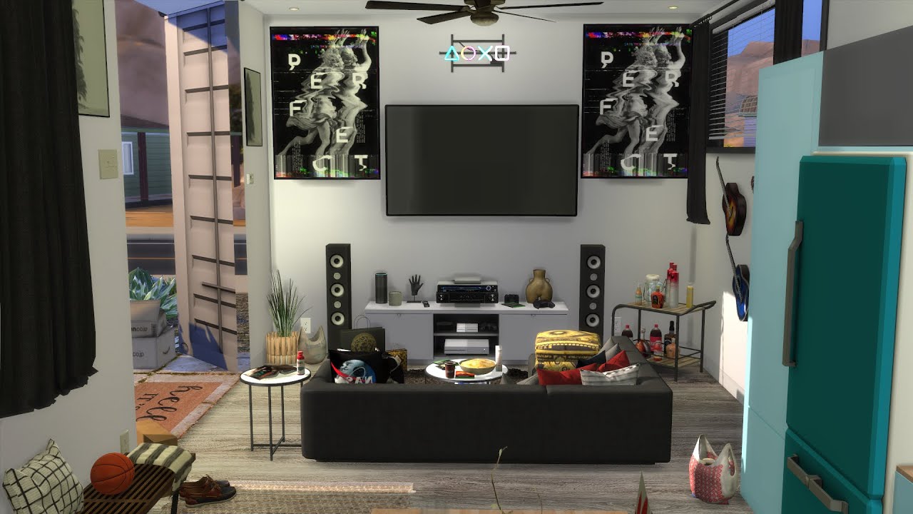 The Sims 4 | Tiny Shipping Container Home | Speed Build |+CC - YouTube