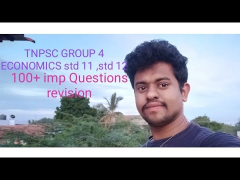 Tnpsc group 4 economics revision -100+ important questions revision - std 11 and std 12 - YouTube