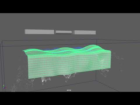 Water simulation in maya - YouTube