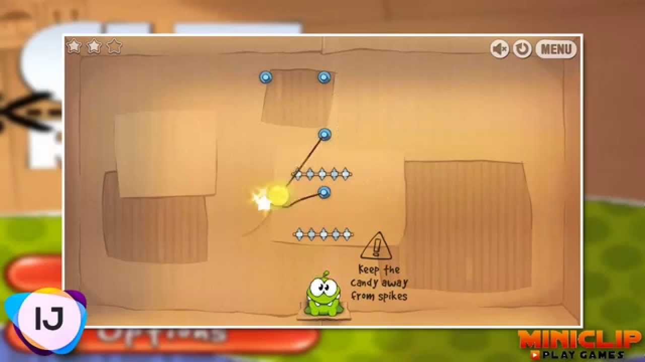 Cut the Rope - Cardboard Box (3 Stars) Walkthrough - YouTube