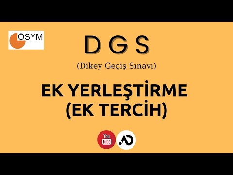 DGS EK TERCİH (EK YERLEŞTİRME) #dgs #dikeygeçişsınavı #ekyerleştirme #ektercih #ösym #tercih