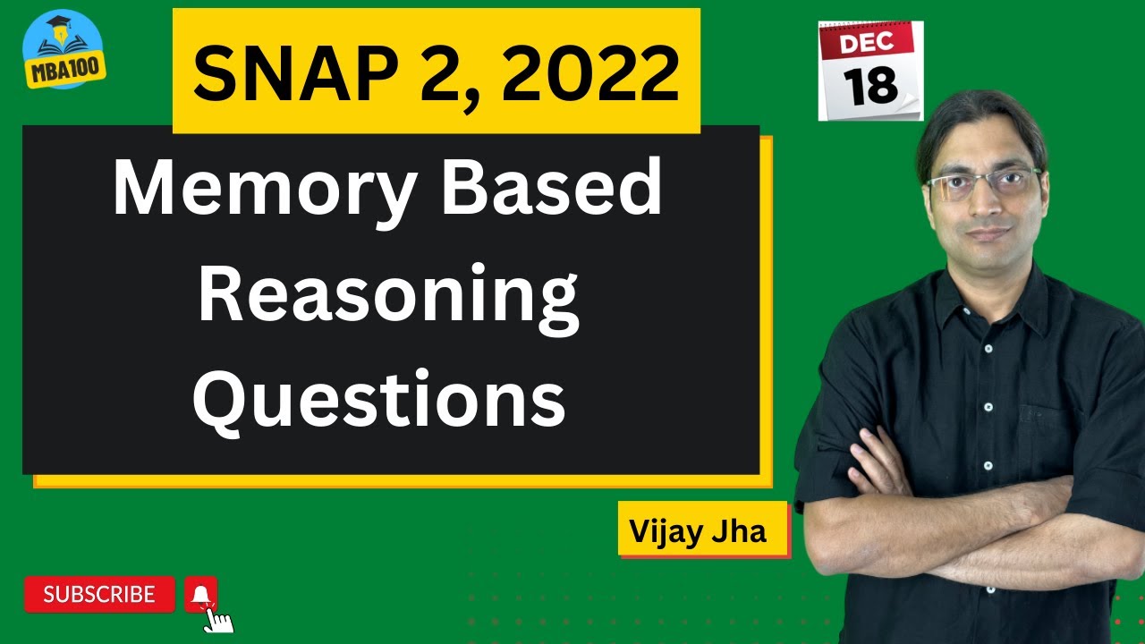 SNAP 2022 Reasoning Question Discussion | Concept & Short Tricks, SNAP ...