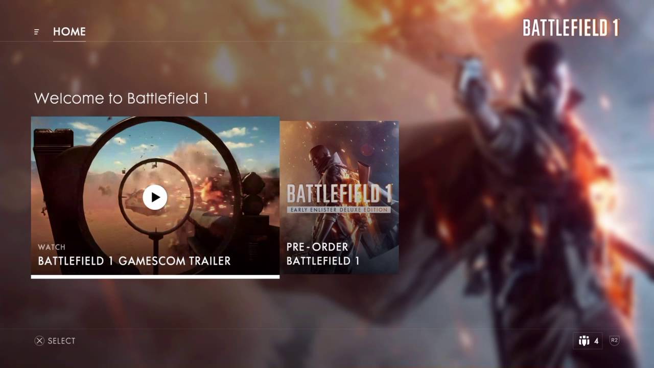 Battlefield 1 New Theme (BF4 New UI) - YouTube