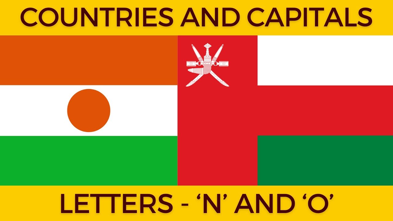 Country Names, Capitals and Flags || Letter 'N' and 'O' - YouTube