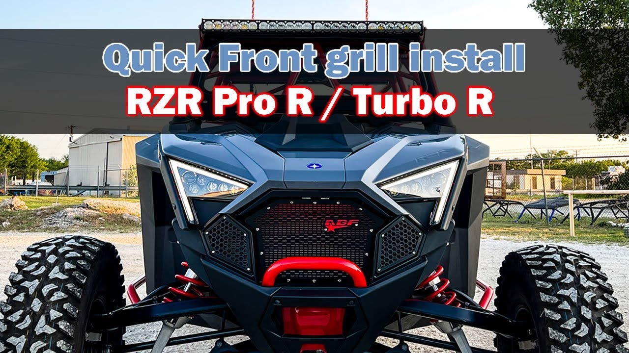 RZR Pro R Front Grill Install - YouTube