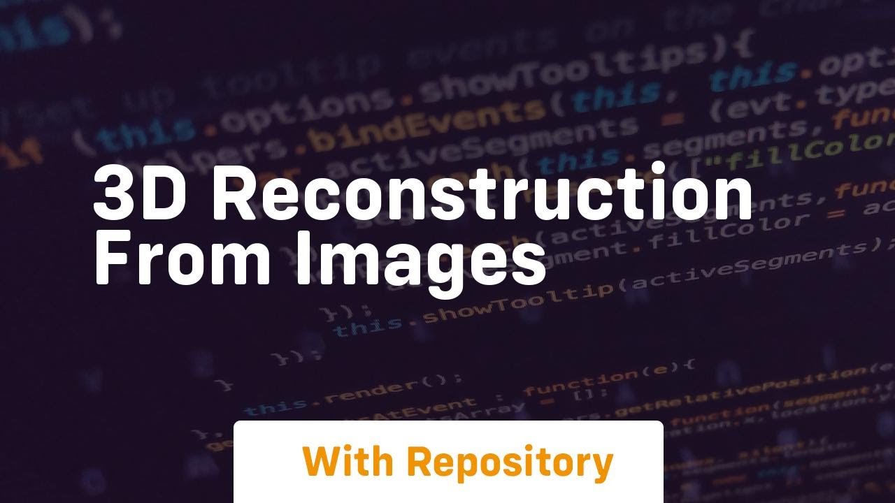 3d reconstruction from images - YouTube