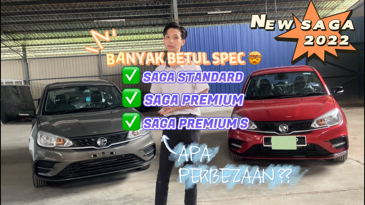 NEW SAGA 2022 info yang paling terperinci !!! perbezaan antara spec ...