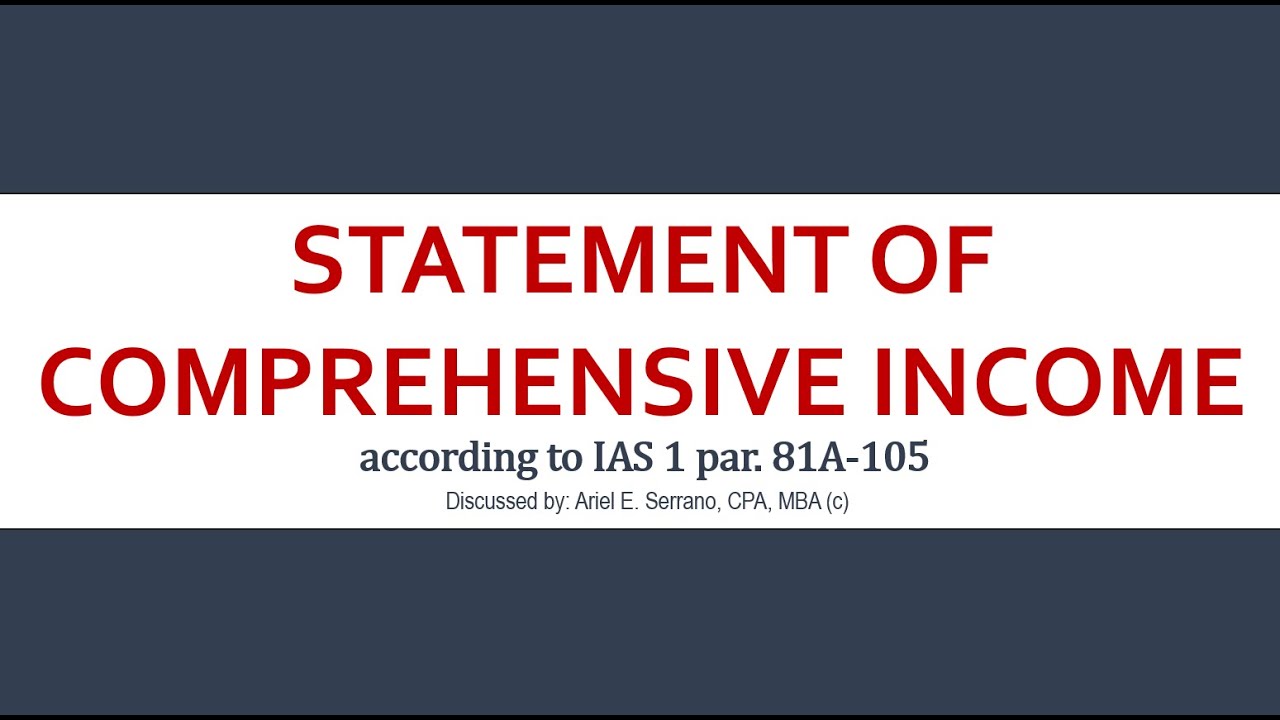 Statement of Comprehensive Income | IAS 1 par. 81A -105 | ifrs.org ...