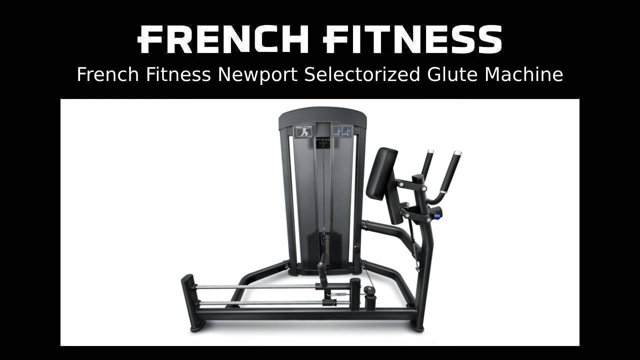 French Fitness Newport Selectorized Glute Machine - YouTube