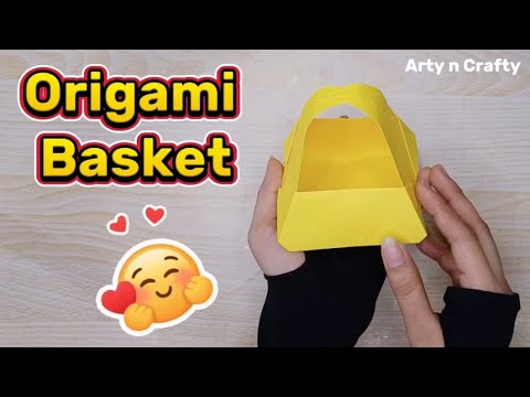“Easy Origami Basket 🏵 | DIY Gift Basket Tutorial” - YouTube