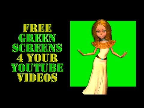 Green screen downloadable toons