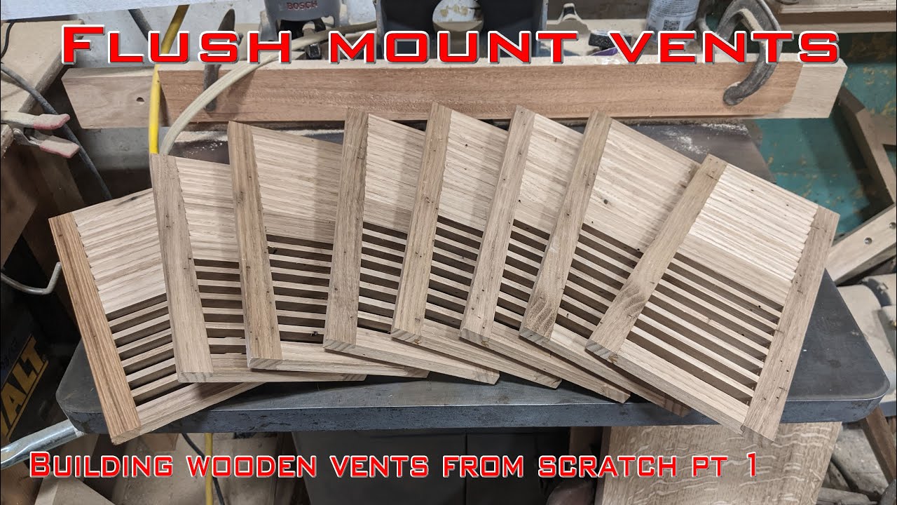 Making our own flush mount wooden floor vents pt 1 - YouTube